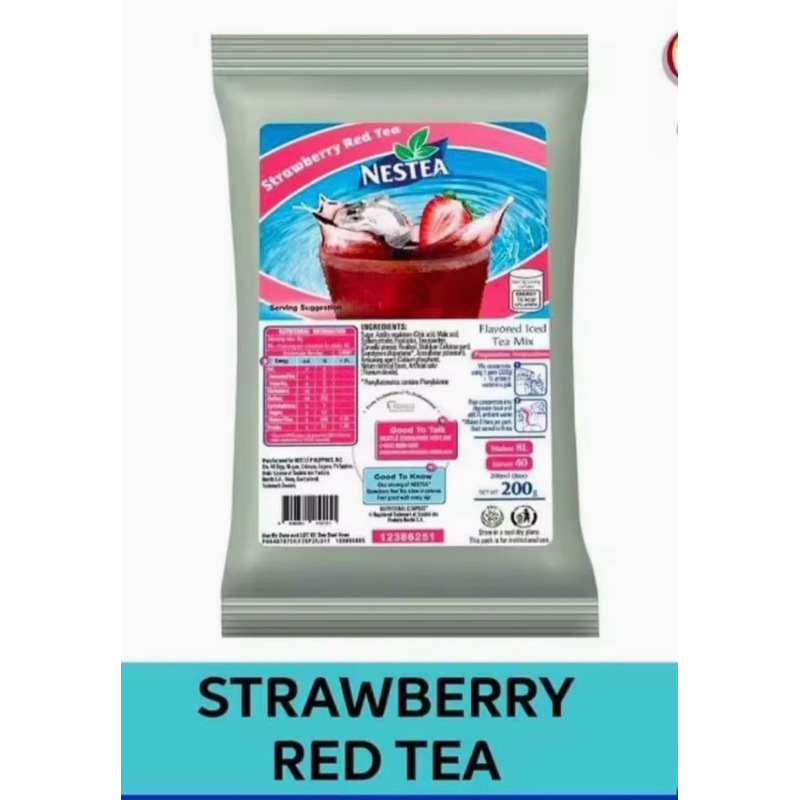 Nestle Nestea Strawberry Red tea powdered juice 200grams | Shopee Singapore