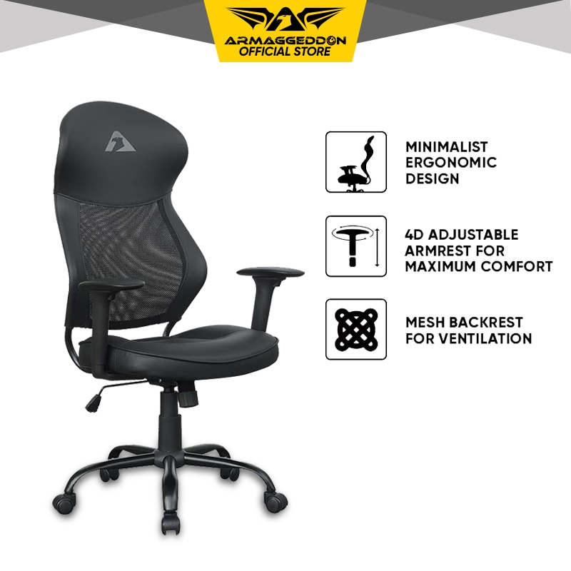 Armaggeddon Flexion Air Ergonomic Office Gaming Chair | 4D Arm Rest ...