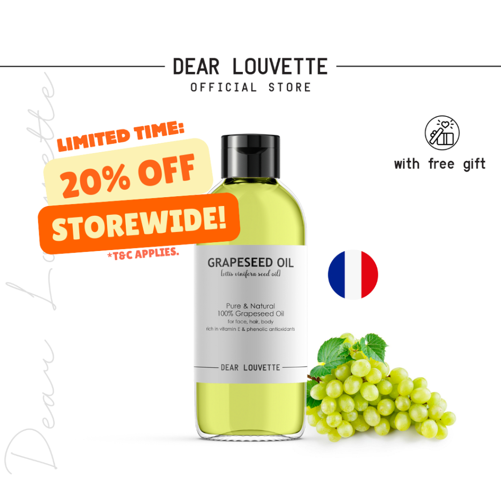 100% Pure Grapeseed Oil For Skin Care Hair Oil Brightening Grape Seed ...