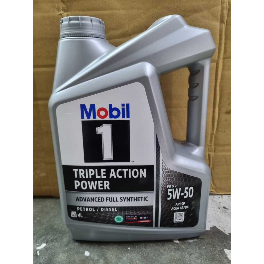 Mobil 1 Engine Oil 5W50 Fully Synthetic (4L) | Shopee Singapore
