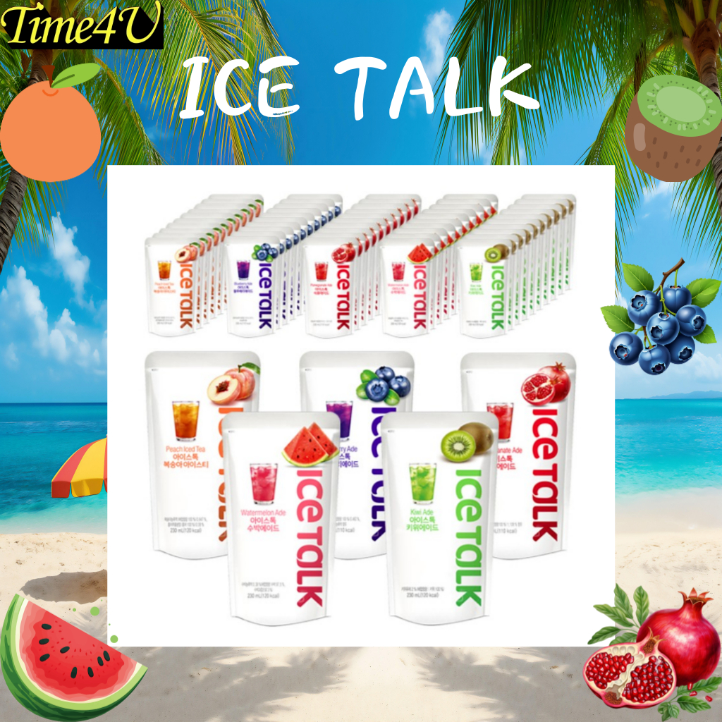 [Ice Talk] Pocket Pouch Drink, korean tea, ice lemon tea, / Peach Ice ...