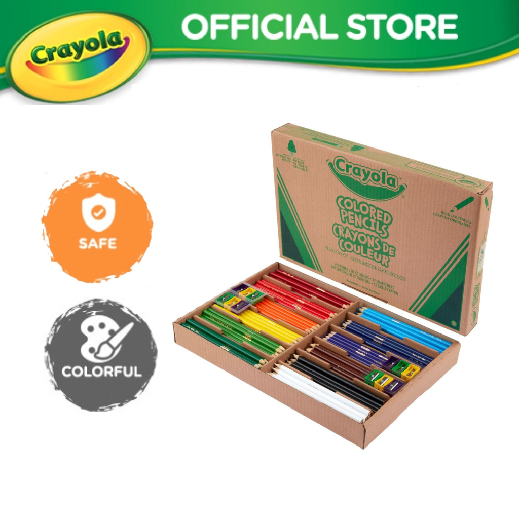 Crayola Classpack Colored Pencils 12 Colors (240 Count) | Shopee Singapore