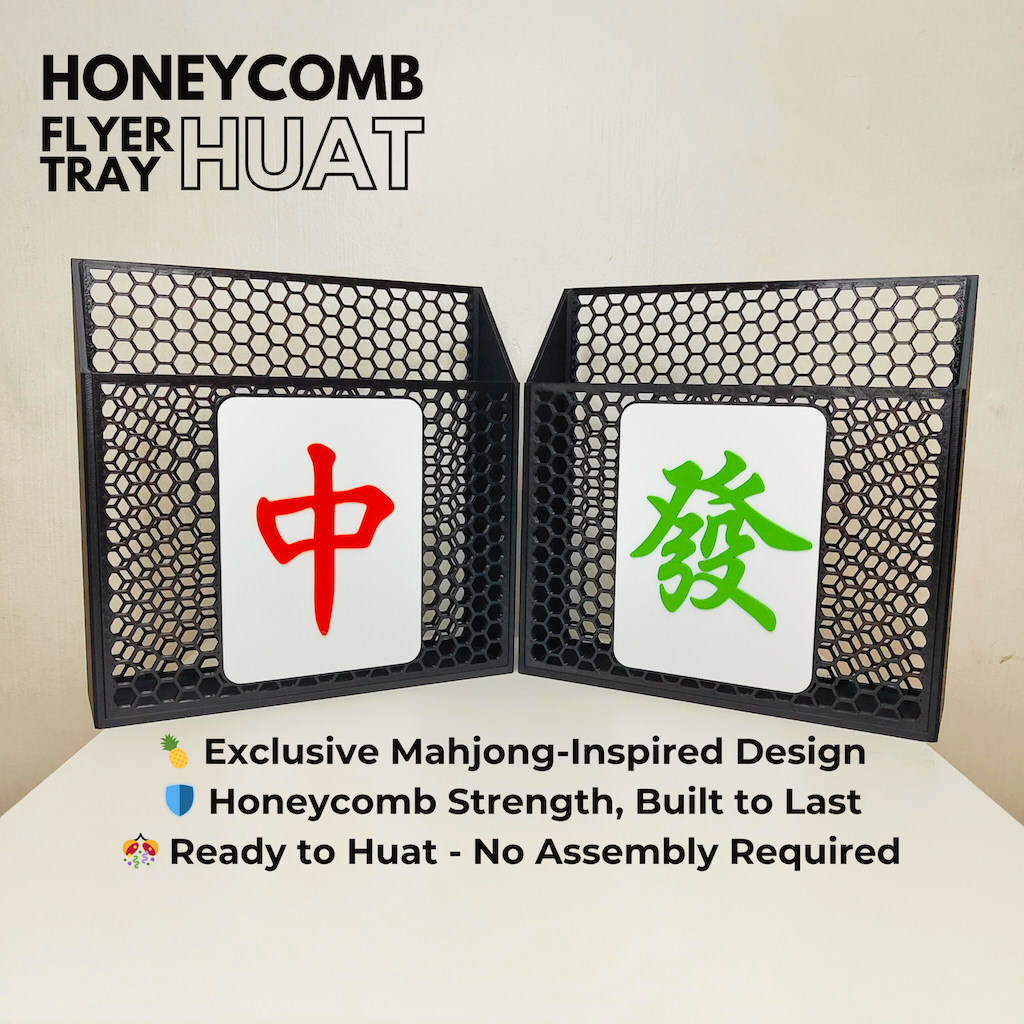 [🇸🇬 Made] HDB Flyer Tray HUAT - Mahjong-tile Leaflet | Brochure ...