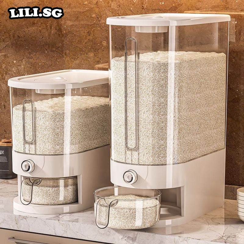 SG Stock LILI Rice Storage Box Grain Container Kitchen Cereal Rice ...