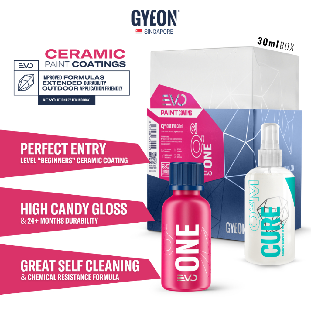 GYEON Q2 One EVO 30ml Kit - DIY Easy Apply Automotive Car Care ...