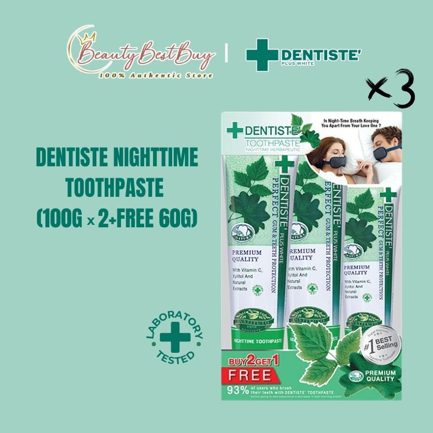 Dentiste Bundle of 3 Nighttime Toothpaste(100gx2+Free 60g) | Shopee ...