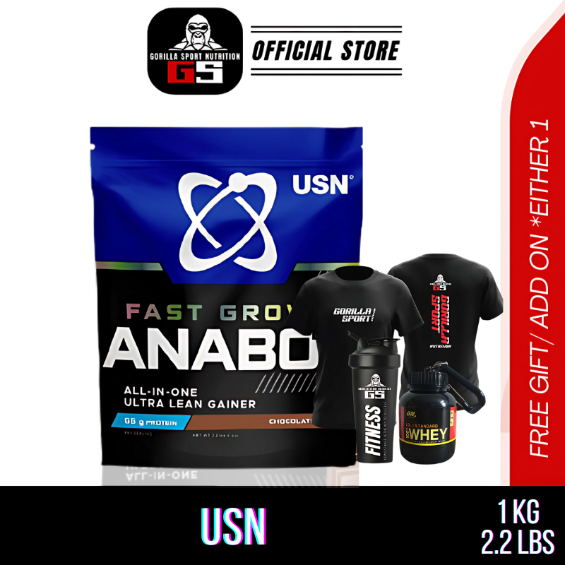 Usn Fast Grow Anabolic gh All In One Lean Gainer Halal Protein 20 Scoop ...