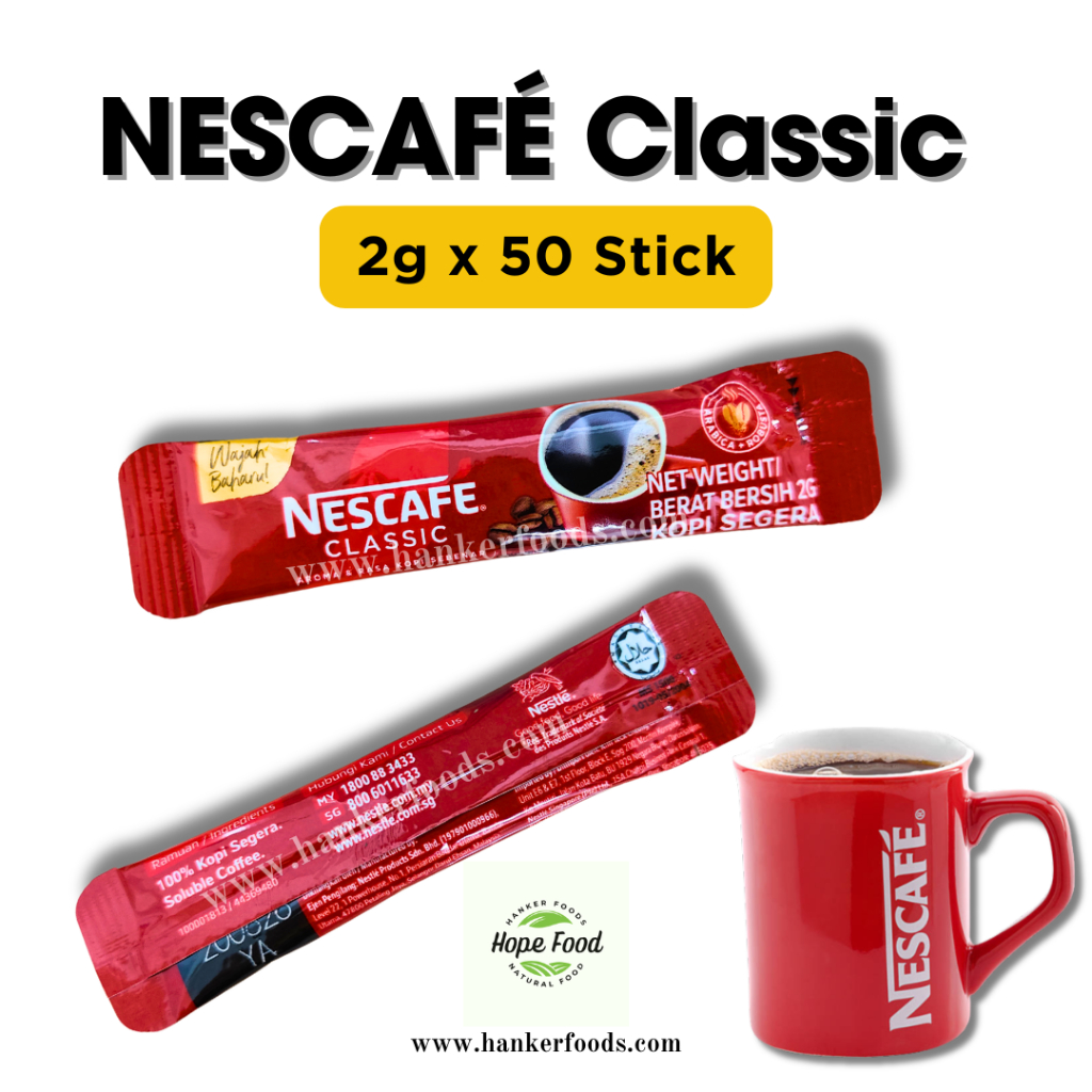 Nescafé Classic Instant Coffee Stick Rich & Smooth Coffee Convenient ...