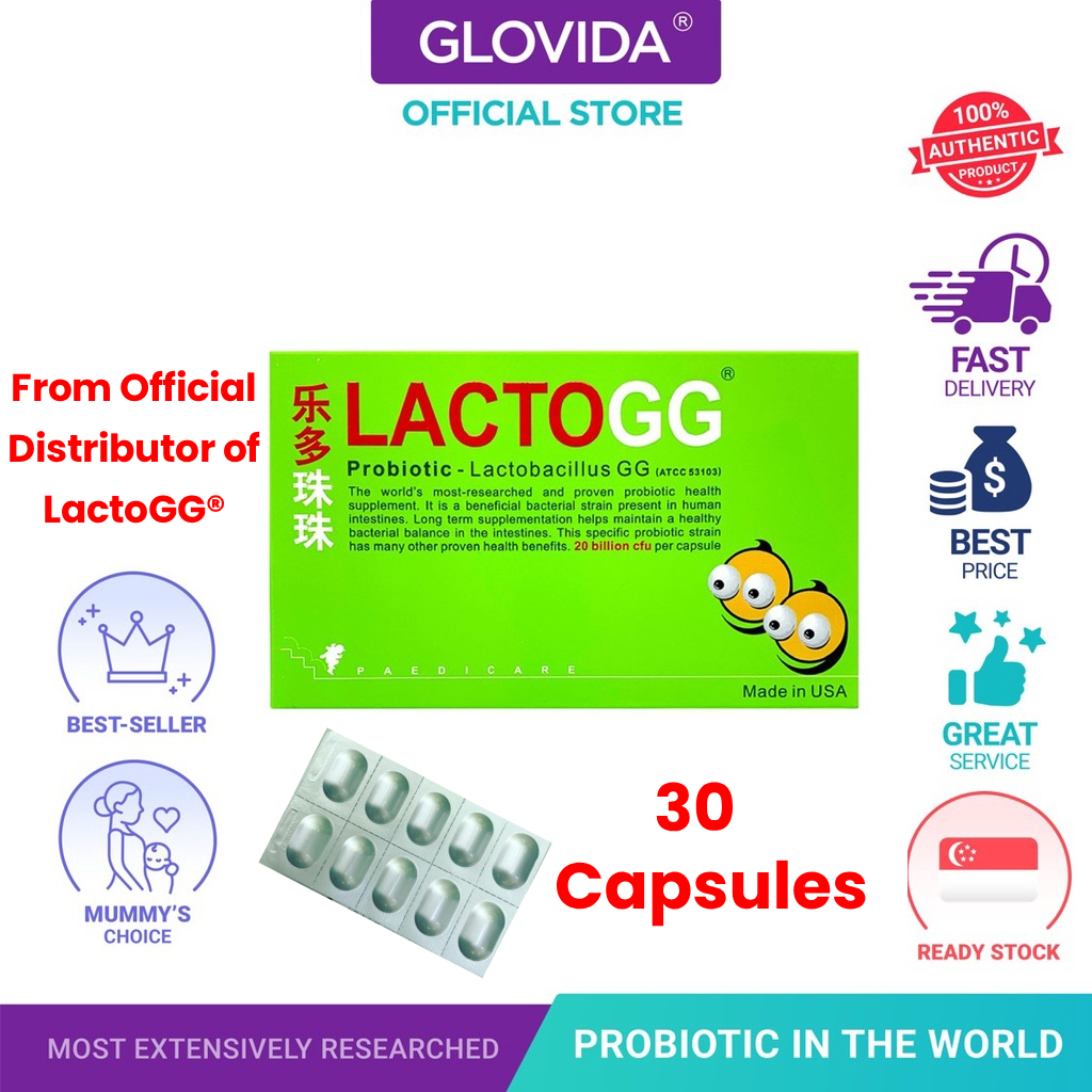 LactoGG Probiotics Capsules 30's | Exp: Jan-28 | Lacto GG | 100% ...