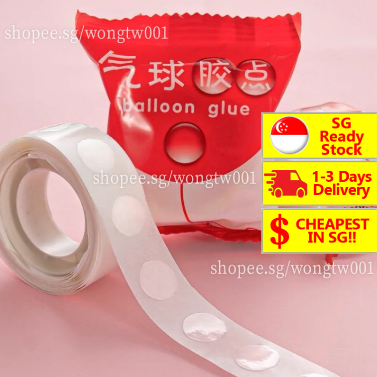 [SG Ready Stock] Balloon Glue Dots (100pcs/roll) | Glue Dot | Blue tack ...