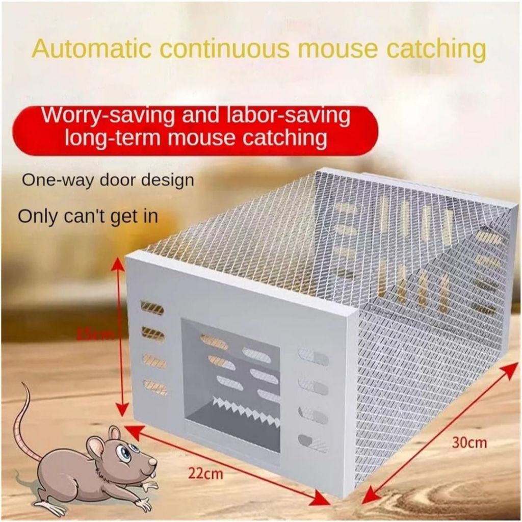 SG STOCK Large 1-door automatic mouse cage mouse trap for families ...