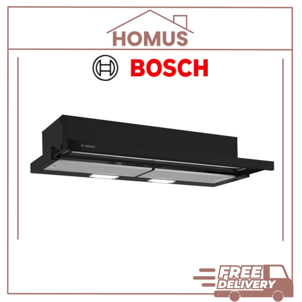 BOSCH 90cm | Slimline Hood Black (DFT93CA61B) | Bosch Hob compatible ...