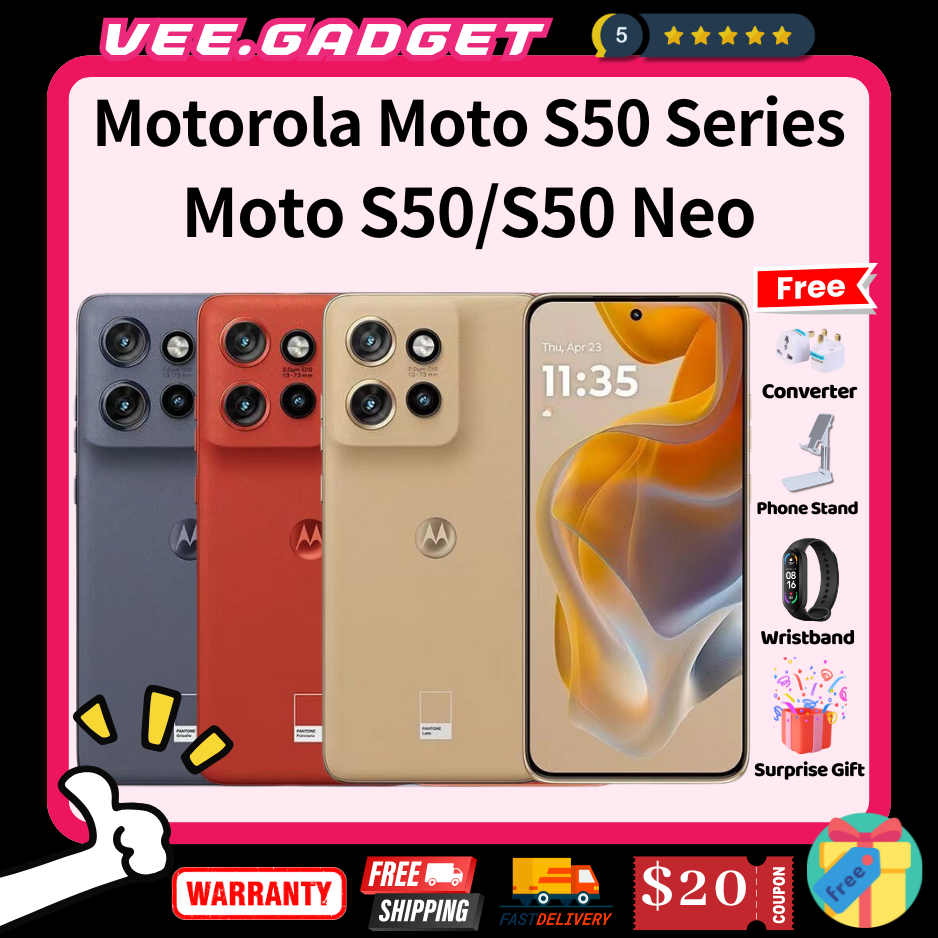[NEW] Motorola Moto S50/Motorola Moto S50 Neo Snapdragon 6s Gen 3 5000 mAh P-OLED | Shopee Singapore