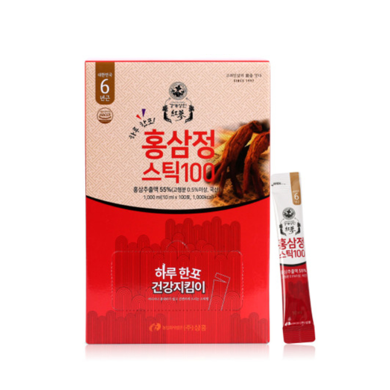 6-year-old red ginseng extract Red ginseng Jung Stick 100 (10ml x 100 bags) | Shopee Singapore