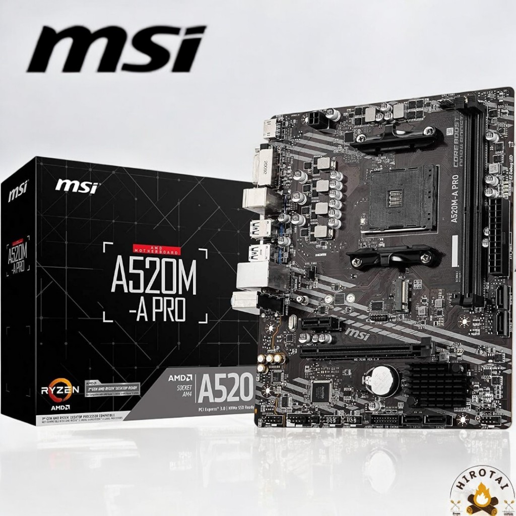 MSI motherboard A520M-A PRO "Ryzen 5000 ser. (AM4) compatible" Micro ...