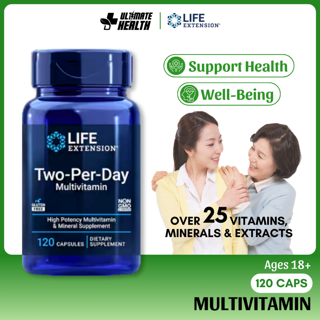 Life Extension, Multivitamin Two-per-day, Boost Total Health & Well ...