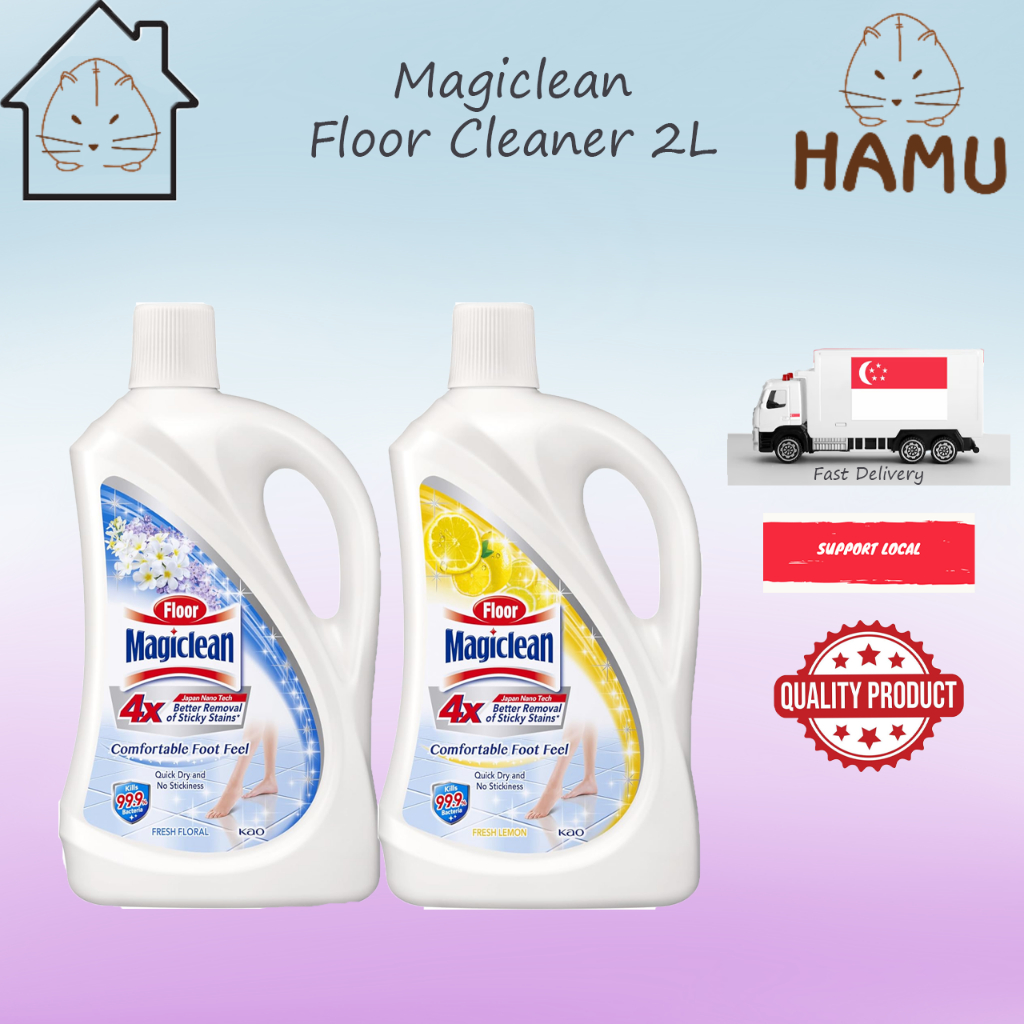 🐹 MAGICLEAN Floor, Lemon, Floral 2000ml 🐹 | Shopee Singapore