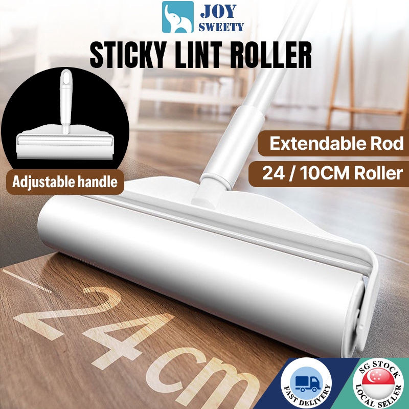 🇸🇬[SG Cheapest] Lint Roller Mop Dust Pet Hair Removal Extendable Rod ...