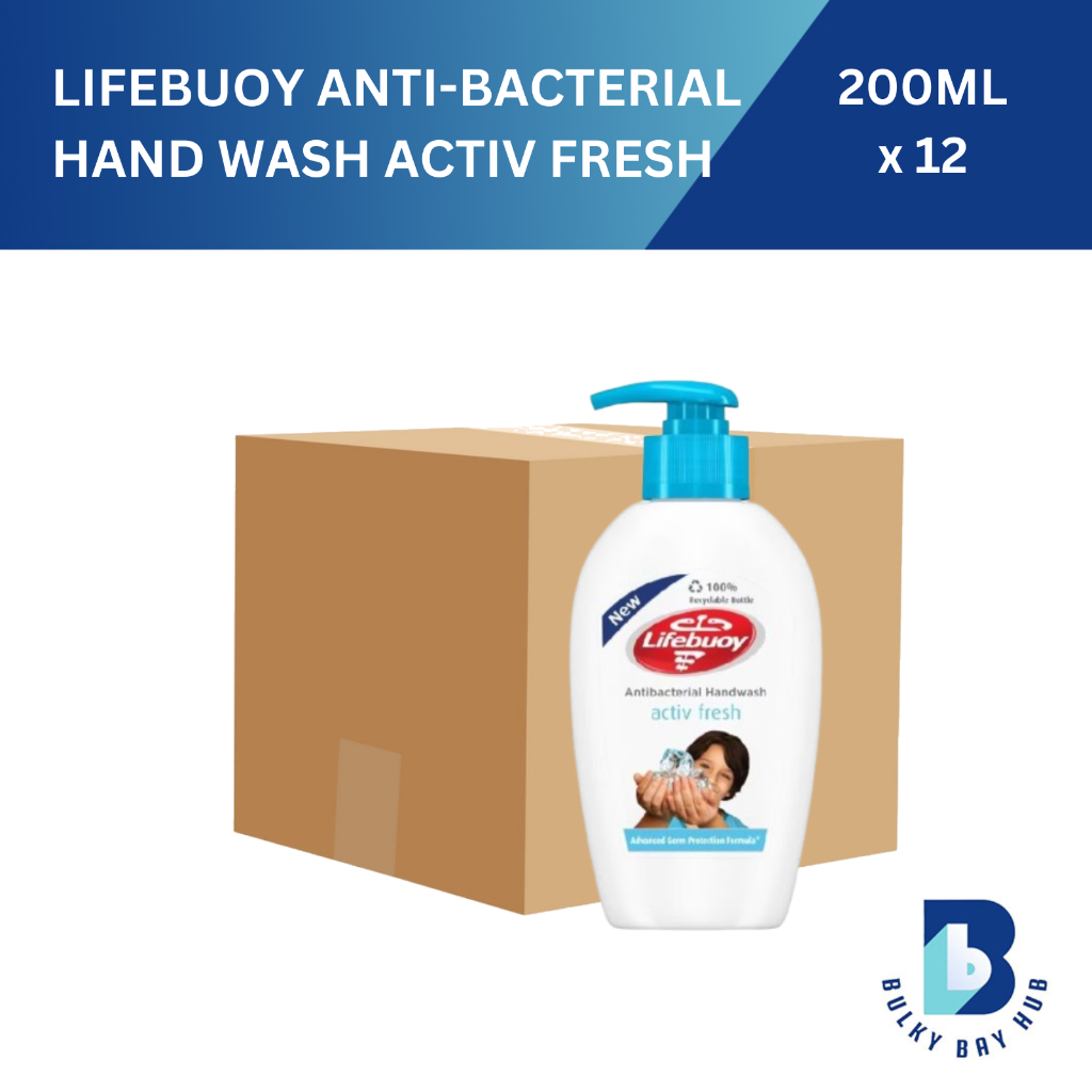 [Carton Deal] Lifebuoy Anti-Bacterial Hand Wash 200ml x12 | Shopee ...