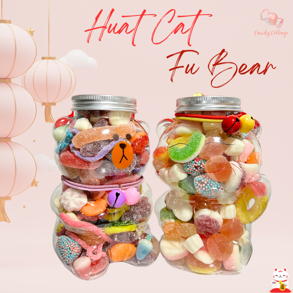 Candy Cottage x Chinese New Gift - Lucky Cat, Zhao Cai Mao, Gummy ...