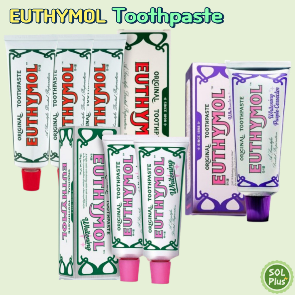 EUTHYMOL Whitening & Original Toothpaste 106g Classic Whitening Purple ...