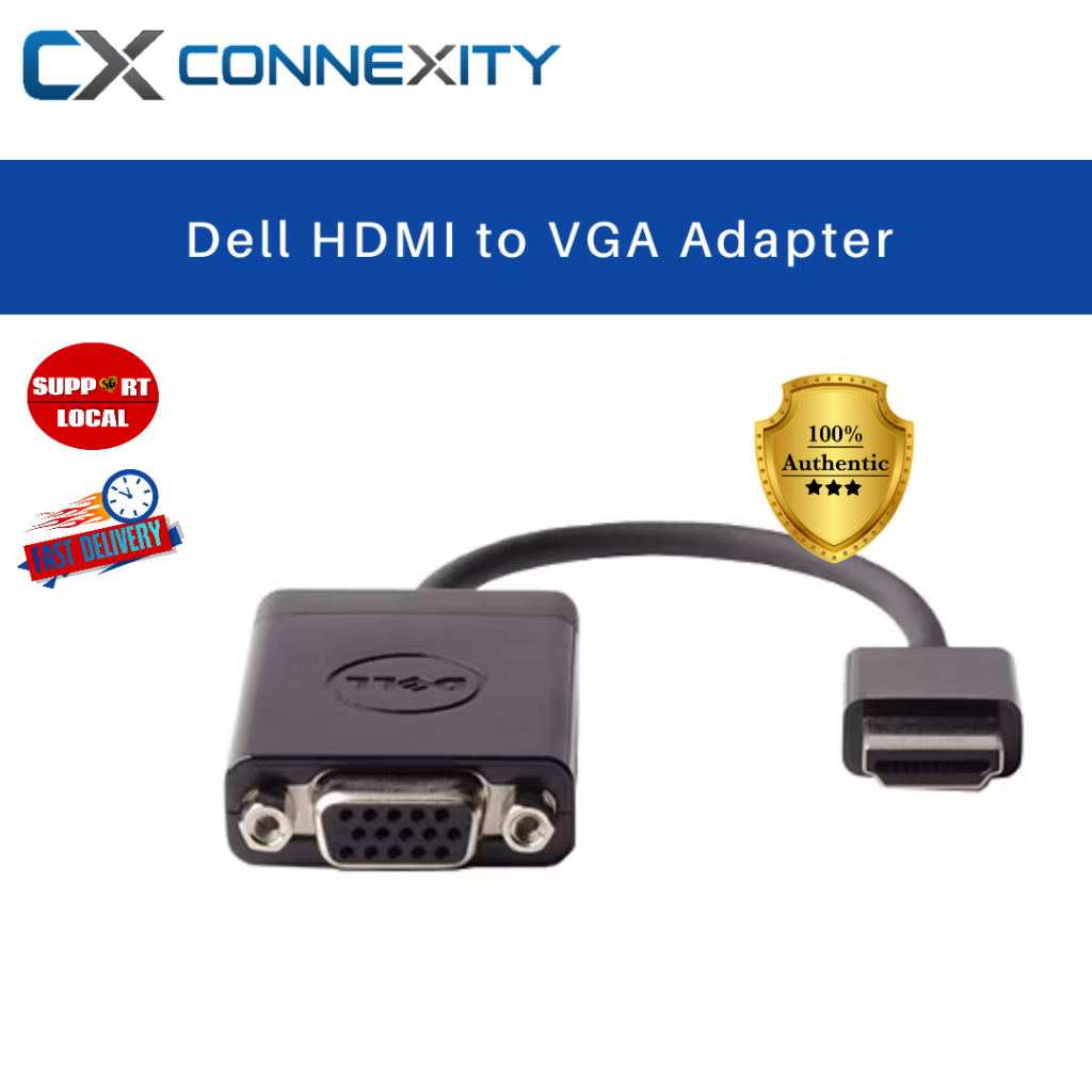 Dell HDMI to VGA Adapter 470-ACJN HDMI to VGA Adapter Dell Adapter ...