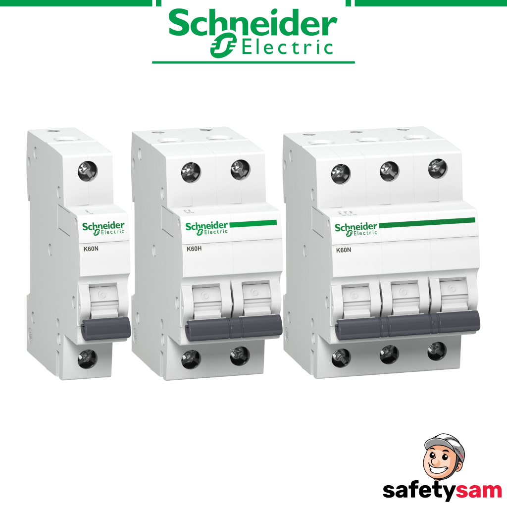 Schneider Acti9 K60N/K60H B Miniature Circuit Breaker MCB | Shopee Singapore