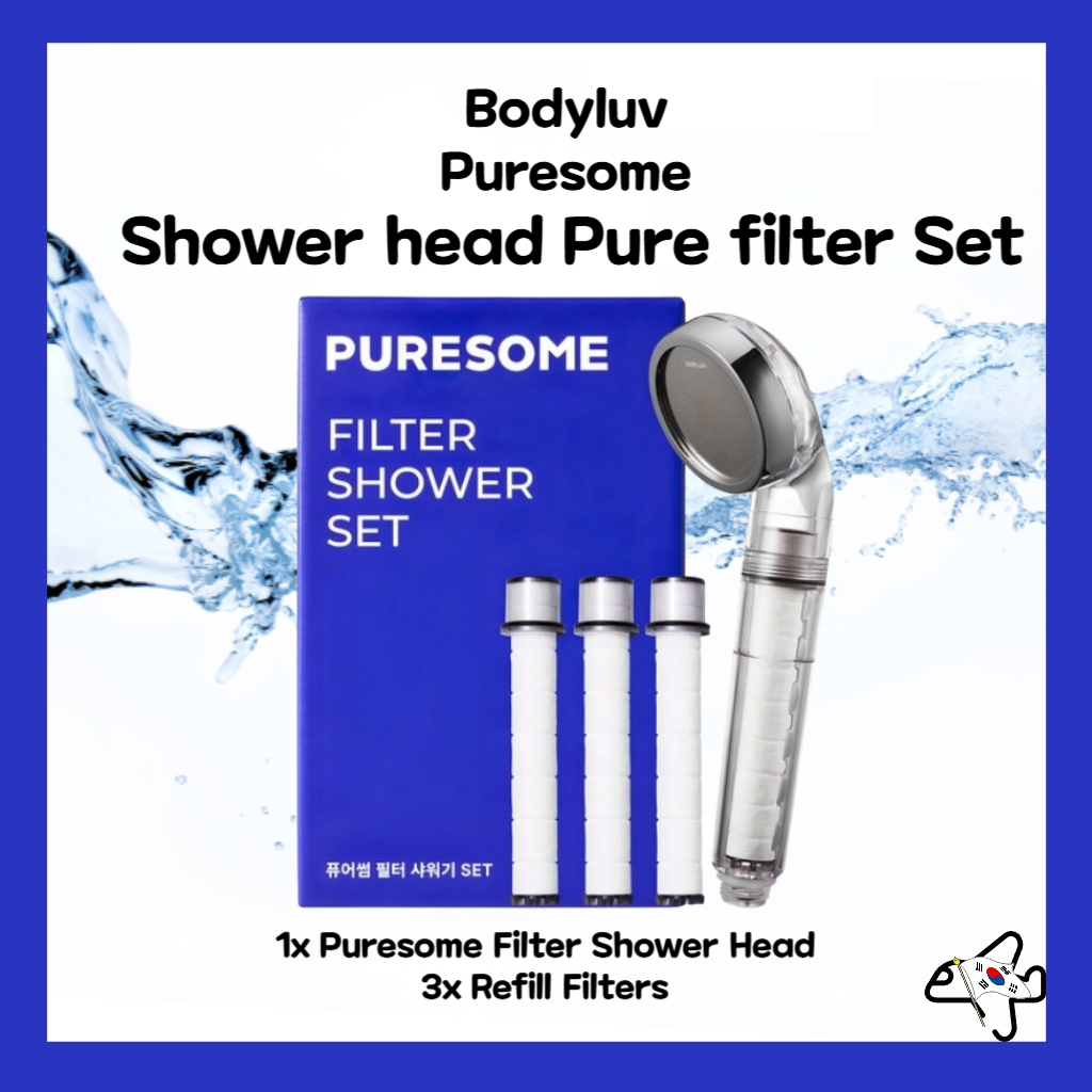 BODYLUV Puresome Shower head Pure filter Set /Puresome showerhead Set ...