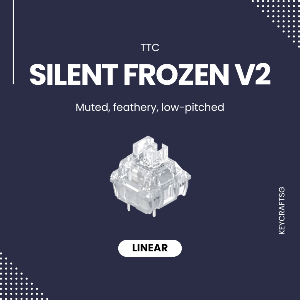 🇸🇬 [10 per set] TTC Silent Frozen V2 Premium Linear Switches 5-Pin ...