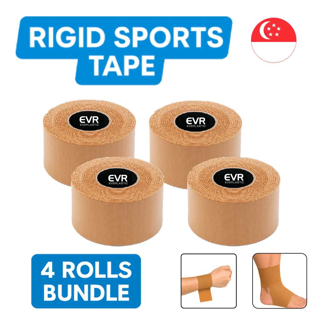 Rigid Sports Tape (4xBrown/4xWhite) | High Adhesion | Joint Support ...