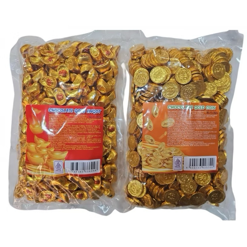 Chocolate Gold Coin / Gold Ingot (1kg) | Shopee Singapore