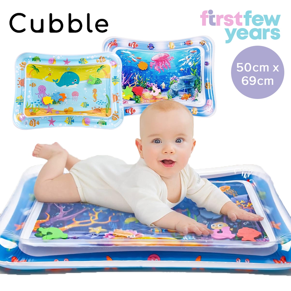 Cubble Inflatable Tummy Time Water Play Mat for Babies, Infants and ...