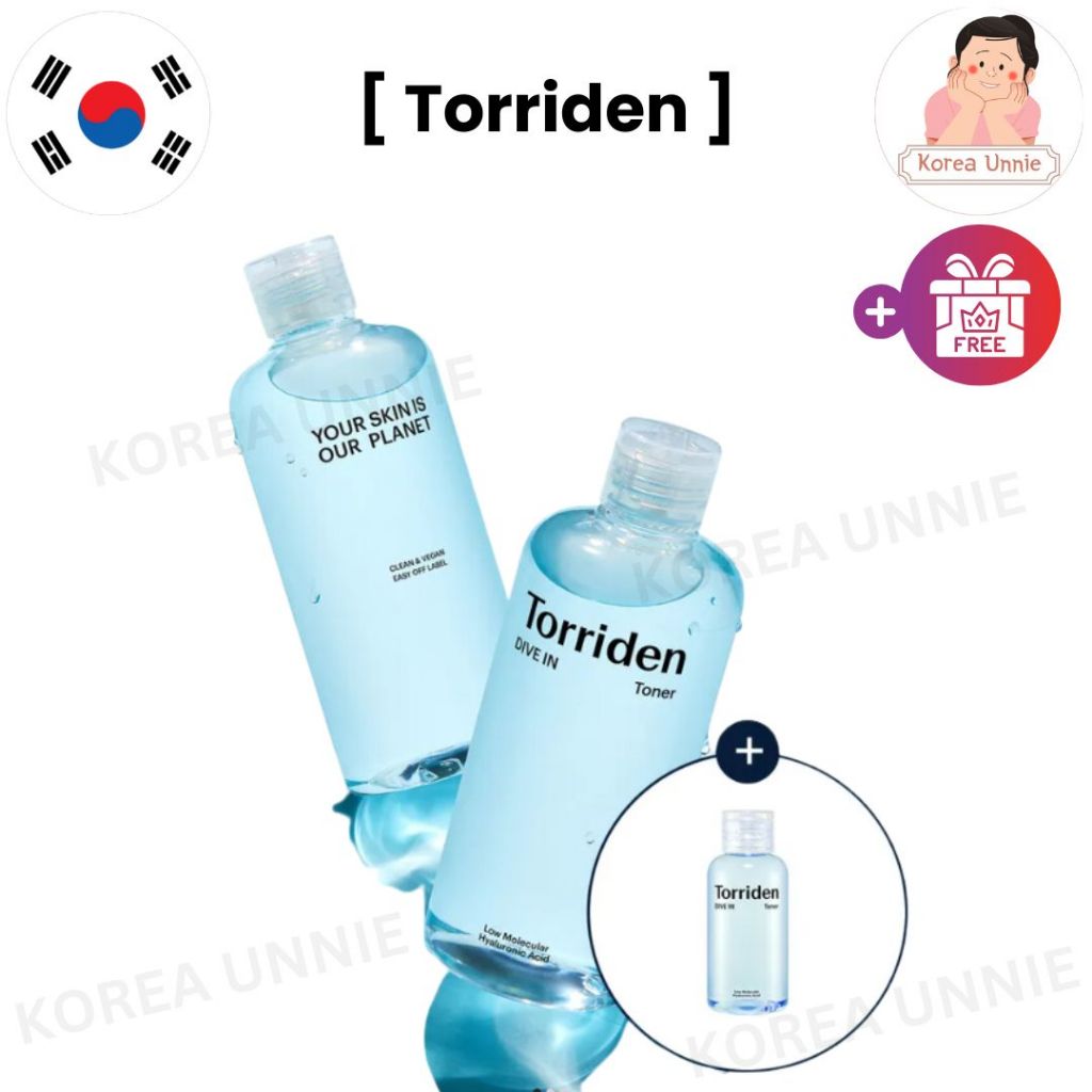 [Torriden] Dive-In Low-Molecular Hyaluronic Acid Toner 300ml x 2 ...
