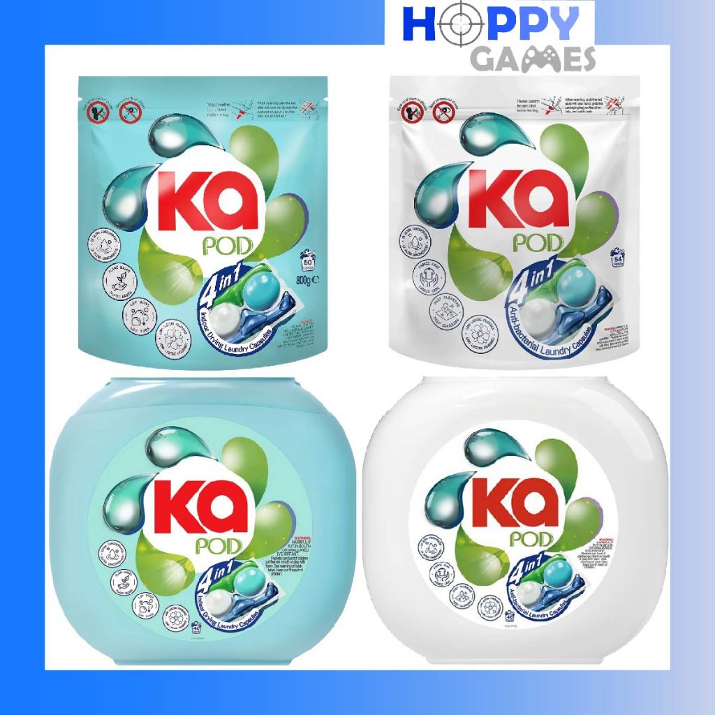 Ka Laundry Capsules KA Laundry Pods Tubs Capsules Capsule Pod Detergent Anti-bacterial Refill ...