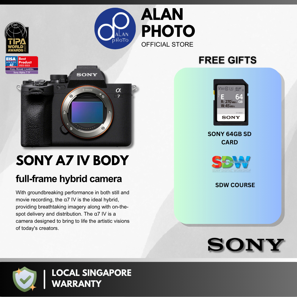 Sony A7M4 & A7IV & A7 IV & A7MKIV & A7MK4 & A7 MKIV Hybrid Full Frame ...