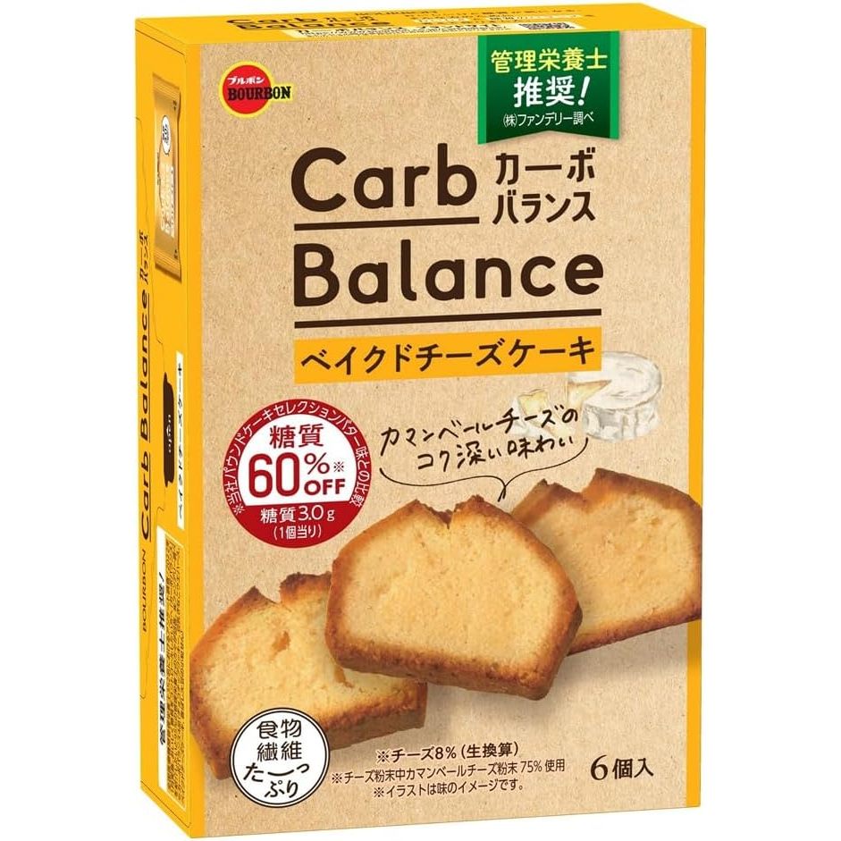 Bourbon Carb Balance baked cheesecake 60% less sugar 6 pieces x 5box ...