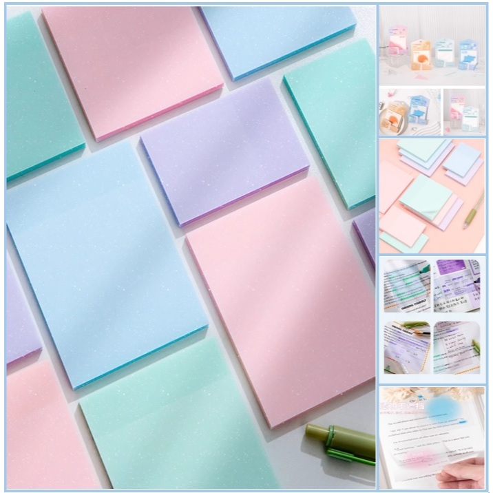 3.3 Sale! 27 Designs! Transparent Pretty & Colourful Sticky Notes ...
