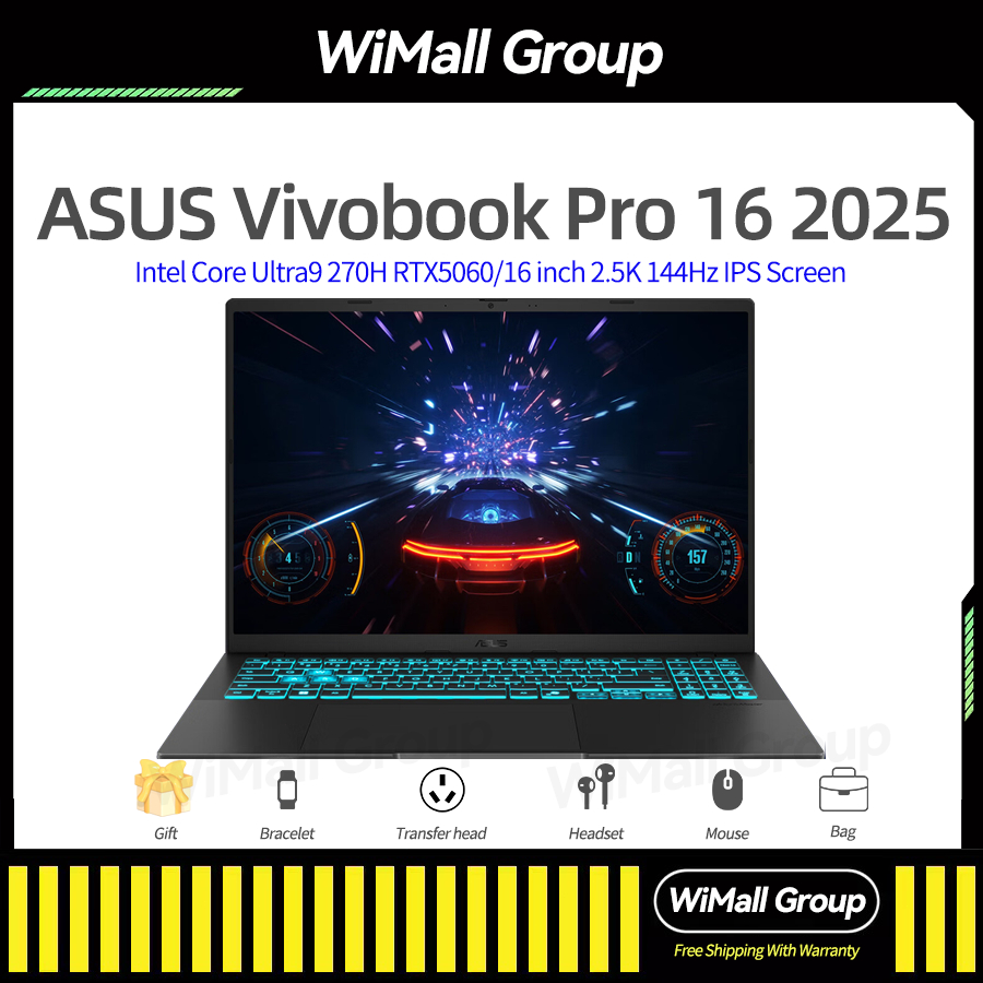 ASUS Vivobook Pro 16 2025 Laptop Intel Core9 270H/Core5 210H RTX5060 ...
