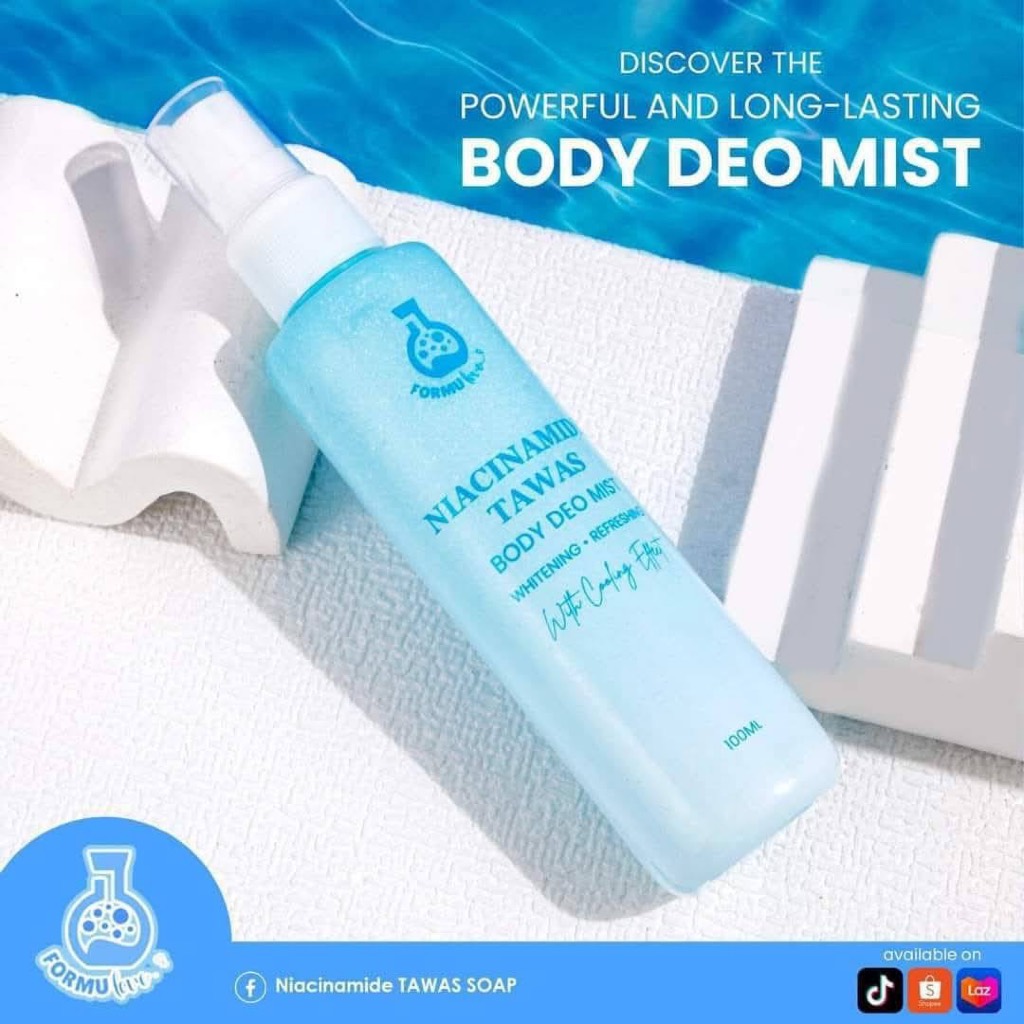NIACINAMIDE TAWAS BODY DEO MIST by FORMULOVE 100ml (SG READY STOCK ...