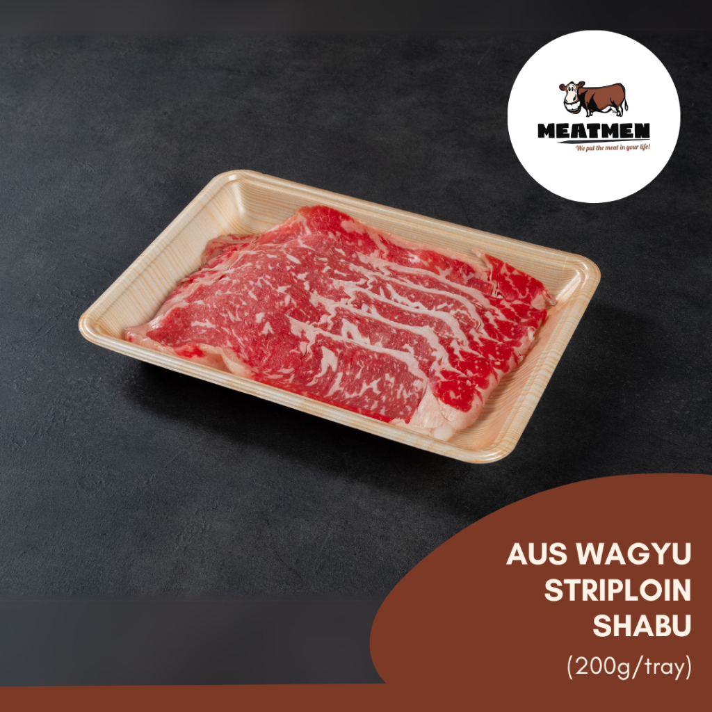 [FROZEN] AUS WAGYU STRIPLOIN SHABU SHABU (200g/tray) | Shopee Singapore