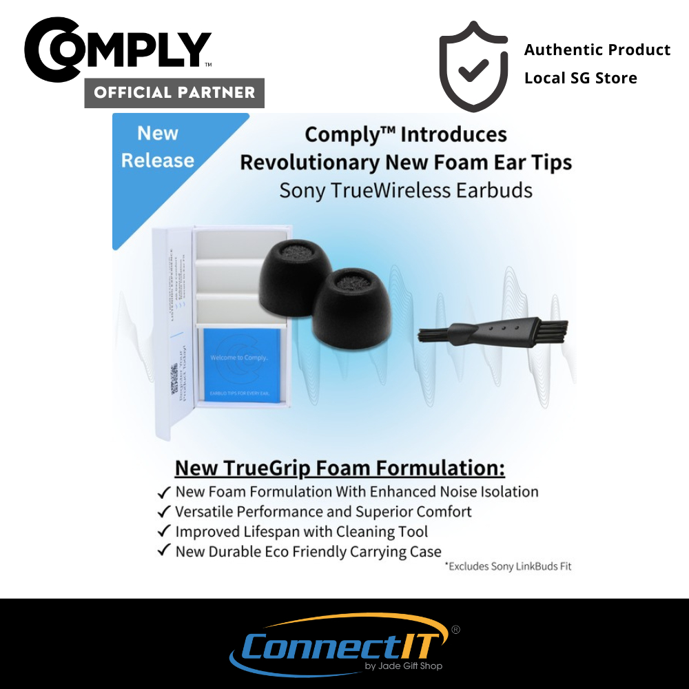 Comply Sony TW Foam Memory Foam Ear Tips For Sony Truly Wireless ...