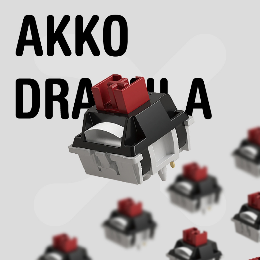 [LINEAR] Akko Dracula | 35gf Linear Factory Lubed Mechanical Switch | Shopee Singapore