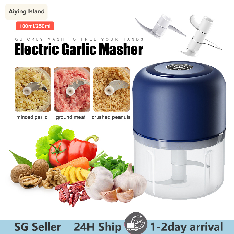 【SG】250 ML Children's Food Blender/Electric Garlic Masher/Electric Food ...