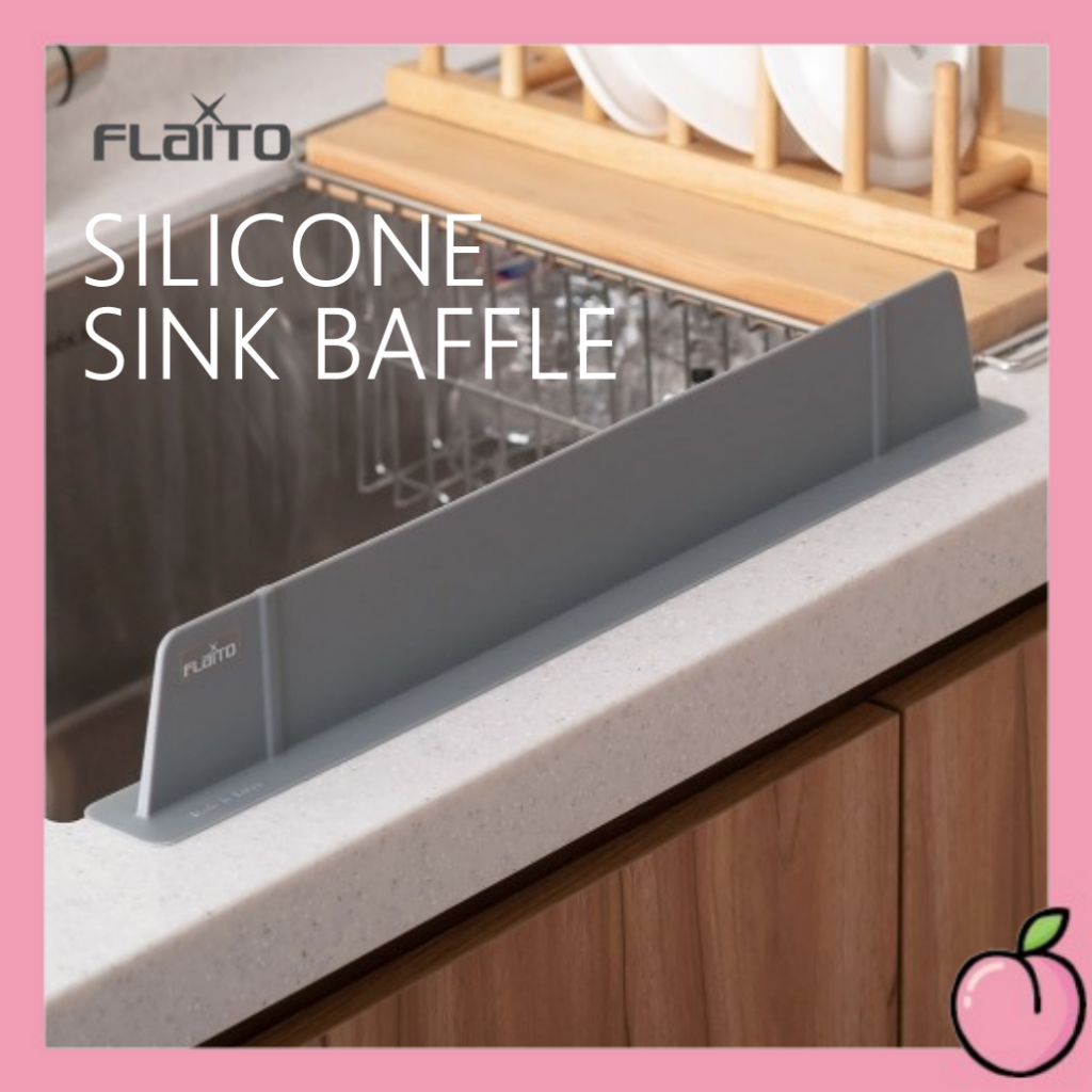 [KOREA] Flaito Silicone Sink Baffle Sink Splash Guard kitchen pool ...