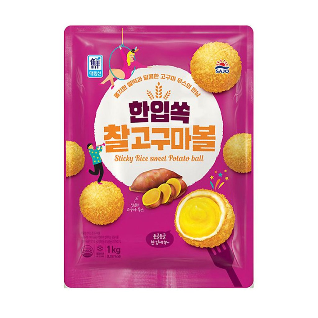 [SAJO] Korean Sticky Rice Sweet Potato Ball - 1kg | Shopee Singapore