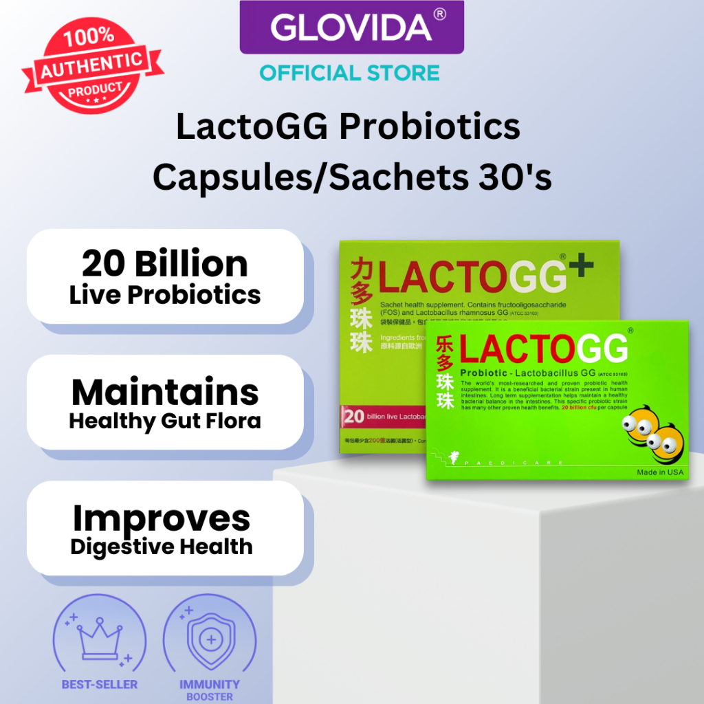 LactoGG Probiotics Capsules / Sachets 30's | Lacto GG | Glovida | Shopee Singapore
