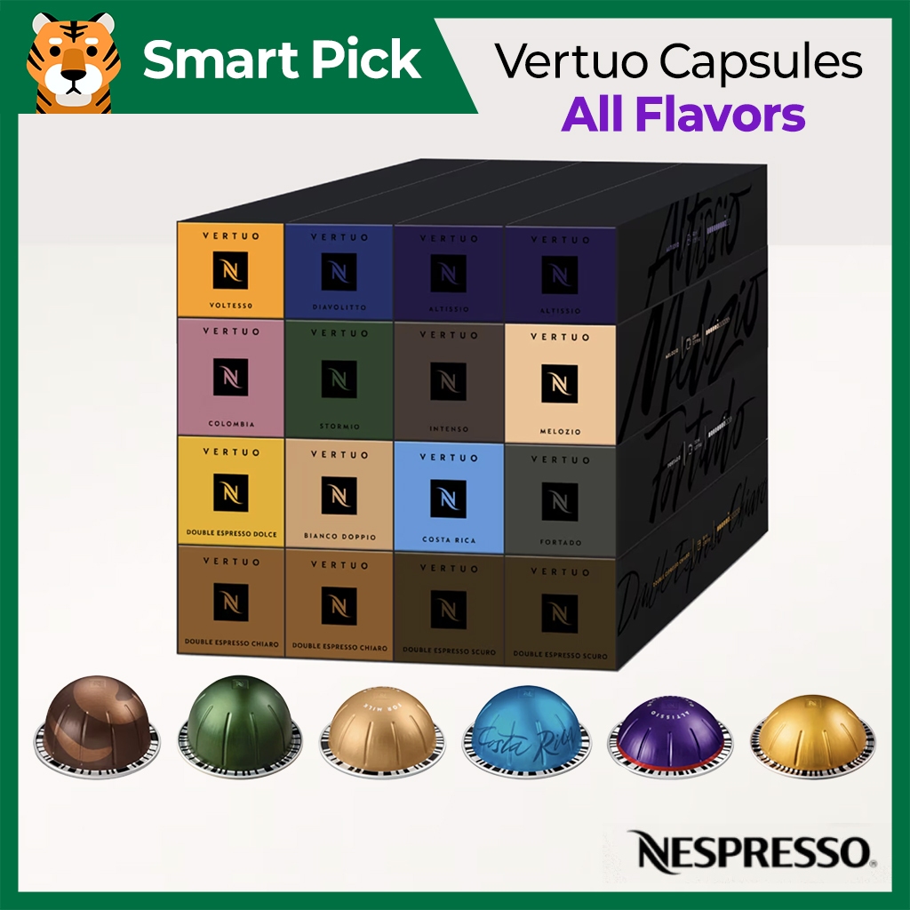 NESPRESSO Vertuo Capsules – 10 Pods (Diavolito, Melozio, Odacio) | 39 ...