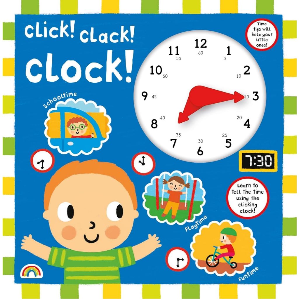 Click Clack Clock! - Fun Time-Telling Board Book for Kids with Moving ...