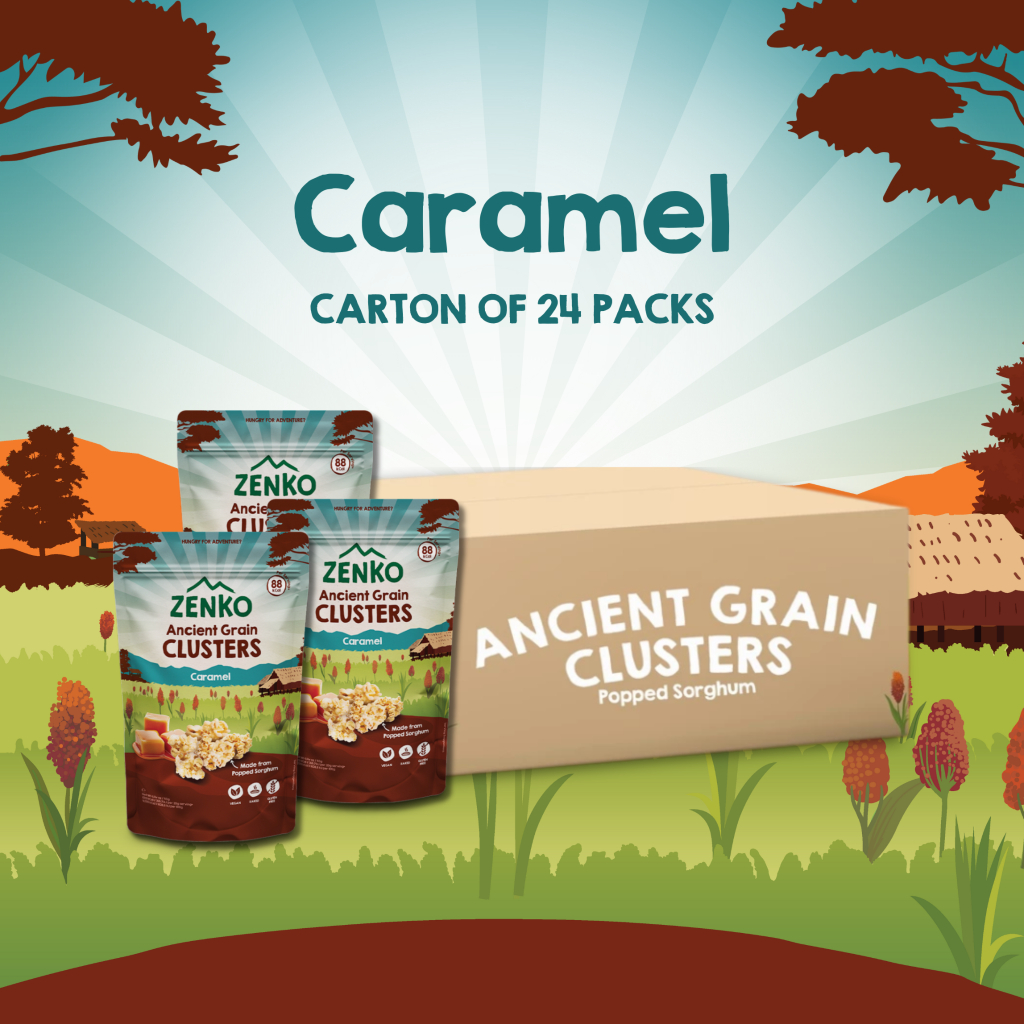 ZENKO Superfoods - Ancient Grain Clusters - Caramel 24 packs (Halal ...