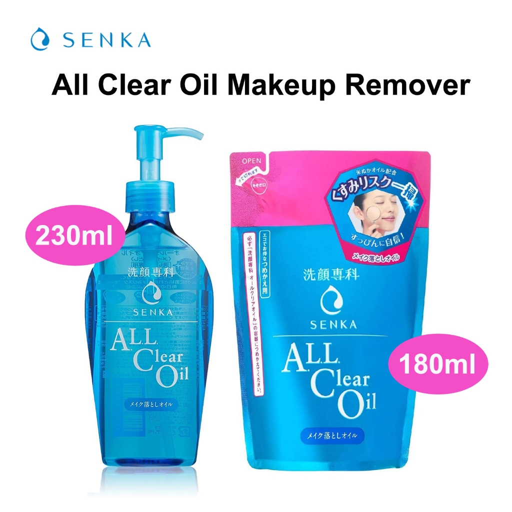 Senka All Clear Oil Makeup Remover 230ml & Refill 180ml - Direct From ...
